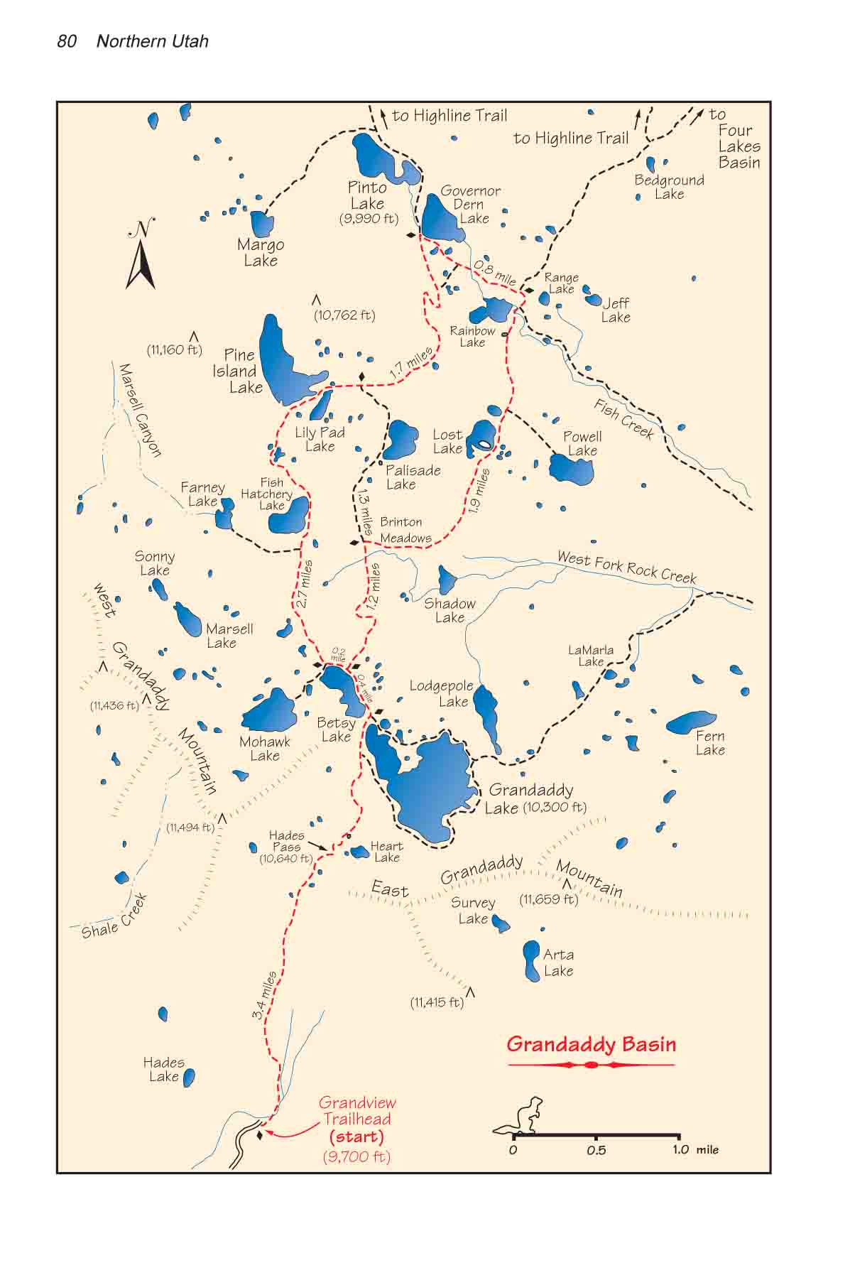 High Uintas Wilderness Map